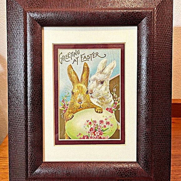 Unique Vintage | Holiday | Darling Vintage 90s Custom Framed Easter ...